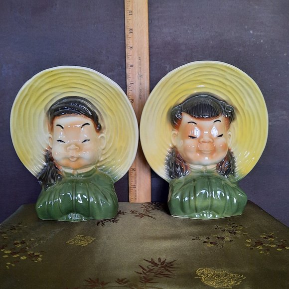 Royal Copley | Accents | Vintage Royal Copley Ceramic Oriental Planters ...